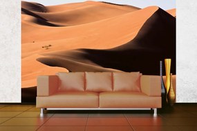 DIMEX | Samolepicí vliesová fototapeta na zeď Osvětlené písečné duny MA-5-1837 | 375 x 250 cm | černá, oranžová, hnědá
