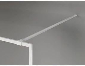 Mexen, Mexen Kioto-XF sprchová stěna s rámem 120 x 202 cm, matná 10 mm, bílá - 800-120-104-20-30-X