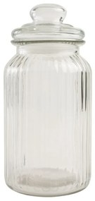 Skleněná dóza T&G Woodware Ribbed, 1,3 l