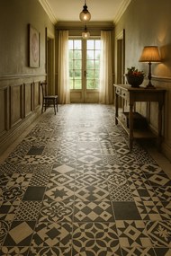 Beaulieu International Group, PVC podlaha - lino Livitex 2608, na míru, šíře 4m, šedá, filc, chodba / předsíň