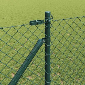 Řetězová plotová konstrukce s hroty 10 x 1,2 m Zelená Síťovina 3351150