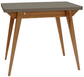 Hnědý lakovaný rozkládací jídelní stůl RAGABA ENVELOPE 90 / 130 x 65 / 90 cm