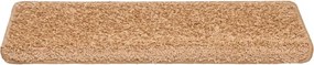 Schodové rohože 30 ks 65 x 21 x 4 cm béžové s obdélníkovým okrajem 3365827