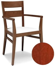 Dřevotvar Židle K6 čalouněná, buk, odstín třešeň