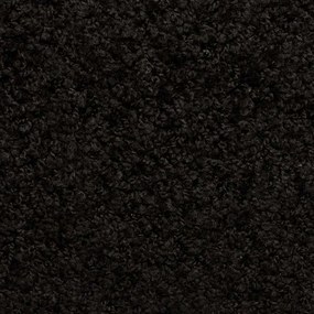 Schodové rohože 15 ks 65 x 21 x 4 cm černé s obdélníkovým okrajem 134576