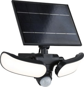P 94610 Solární LED osvětlení zdí Sonlig pohybové čidlo (IR) IP65 hranaté 286x137mm 3000K 2x9W antracit umělá hmota - PAULMANN