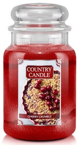Country Candle Vonná Svíčka Cherry Crumble (sójový vosk), 652 g