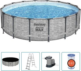 Bestway Kulatý bazén Power Steel 488 x 122 cm