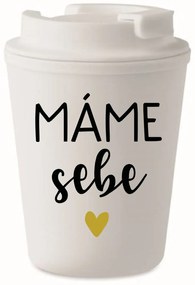 MÁME SEBE - bílý termohrnek 300 ml