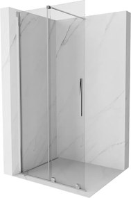 Mexen Velar, posuvné dveře do otvoru typ Walk-In 75 cm, 8mm čiré sklo, chromová, 871-075-000-03-01