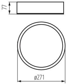 Kanlux 23120 - Stropní svítidlo JASMIN 1xE27/20W/230V pr. 27,5 cm wenge