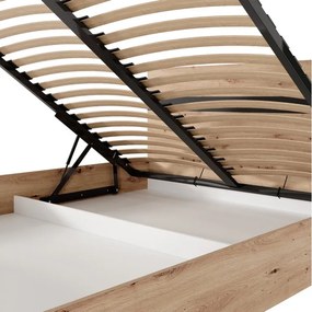 ADRK Furniture Dvoulůžková postel s roštem MALEN
