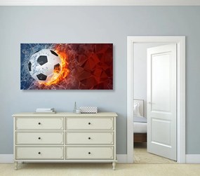 Obraz fotbalový míč - 100x50 cm