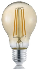 LED filament žárovka E27 8W zlatá stmívač 2 700 K