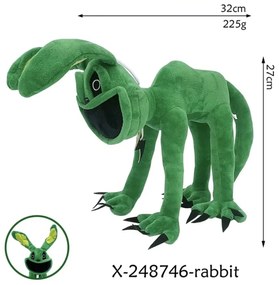 Smiling Critters plyšové hračky (25-40 cm) Varianta: L - Green Rabbit