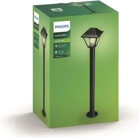 Philips Alpenglow černá / Venkovní sloupkové svítidlo / 90 cm / bez zd