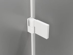 Mexen Lunar-B sprchové dveře otočné levé 80 cm, transparentní, bílé - 832-080-000-20-00-L