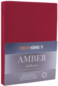 DecoKing - Prostěradlo Jersey - Amber - Nachové
