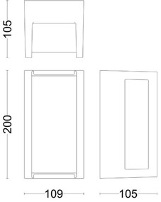 Philips - LED Venkovní nástěnné svítidlo PYRONA LED/12W/230V IP44
