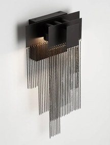 Matně černé ocelové LED stmívatelné nástěnné svítidlo Revια – Nova Luce