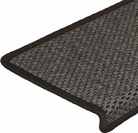 Samolepící nášlapy na schody vzhled sisal 15 ks 65x21x4 cm 326885