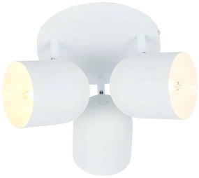 Bílé stropní svítidlo Azuro pro žárovku 3x E27 s kulatou základnou  - Candellux