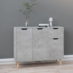 Příborník betonově šedý 90 x 30 x 72 cm kompozitní dřevo 326817