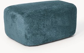 Velký taburet z plyšového bouclé Wolke