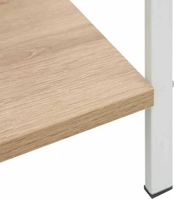 4patrová knihovna dub 60 x 27,6 x 124,5 cm kompozitní dřevo 288225