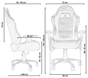 Goleto Kancelářská židle RS Series One | černo-bílá
