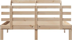 Rám postele s čelem 135 x 190 cm masivní borovice 3306843