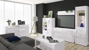 Casarredo - Komfort nábytek Závěsná police AMARA bílá