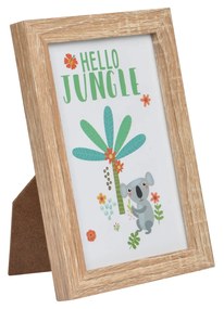 Homea Dětský obrázek s rámečkem koala Hello Jungle 10 x 15 cm