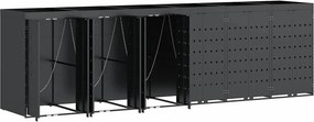 Úložný box na 6 popelnic Antracit 408 x 77,5 x 121,5 cm 3394747
