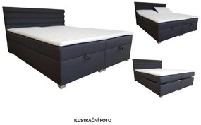 VICTORIA čalouněná postel 160, tmavě šedá