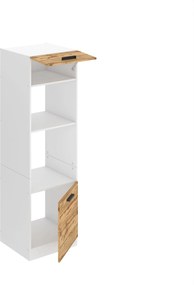 Vysoká kuchyňská skříňka Belini Premium Full Version pro vestavnou troubu 60 cm dub wotan  TOR SSP60/0/WT/DW/0/B1/PP
