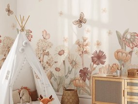 Velkoplošná tapeta mural LUČNÍ KVÍTÍ do dětského pokoje