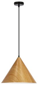 Hnědé závěsné svítidlo s kovovým stínidlem ø 32 cm Dunca – Candellux Lighting