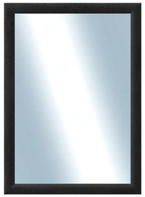 DANTIK - Zarámované zrcadlo - rozměr s rámem cca 50x70 cm z lišty LEDVINKA černá (1446)
