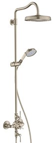 Axor Montreux - Showerpipe s termostatem a horní sprchou 240 1jet, kartáčovaný nikl 16572820