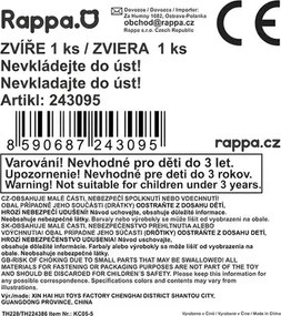RAPPA Zvířata domácí mix v krabičce / Figurky / 12 ks / cca 3-6 cm
