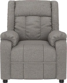 Elektrické polohovací křeslo taupe textil 3143575