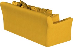 Potah na pohovku IKEA  Tomelilla 3-místná nerozkládací barva žlutá látka pletený vzor