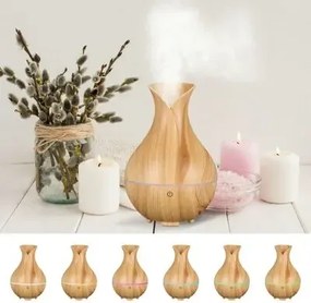 SIXTOL Bloom světlé dřevo / Aroma difuzer / 200ml / 6 W / Automatické