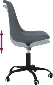 vidaXL Otočné jídelní židle 4 ks textil [3085435] Barva: Tmavě šedá