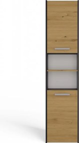 Koupelnový sloupek S40 antracit/dub artisan