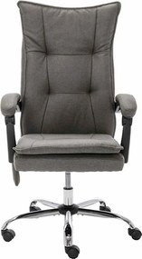 Masážní kancelářská židle šedá textil 20372