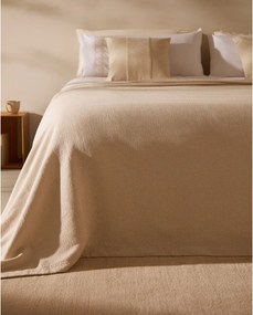 Béžový bavlněný přehoz 240x260 cm Bedar – Kave Home