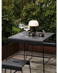 Zone Denmark Kovová stolička A-Stool Outdoor Soft Black 45 cm (nosnost 110 kg)
