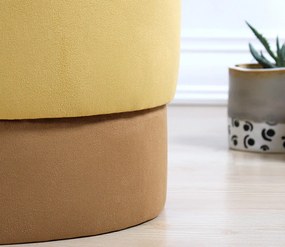 Atelier del Sofa Taburet Ropp - Yellow, Žlutá